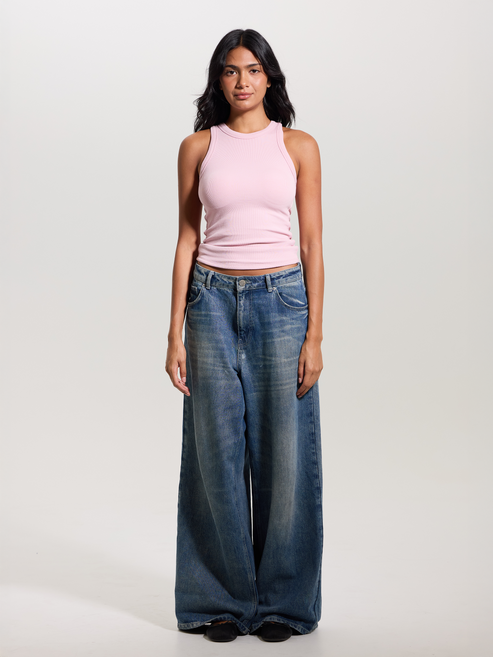 Chunky Binding Ribbed High Neck Brami (Full Length) – Klassy Network