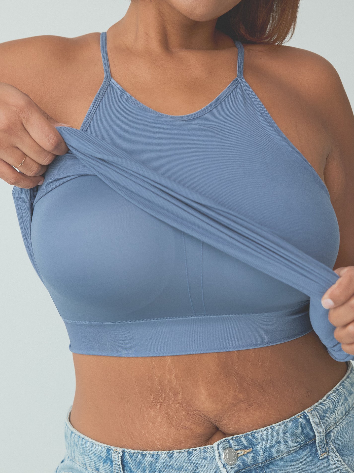 Solid High Neck Brami – Klassy Network