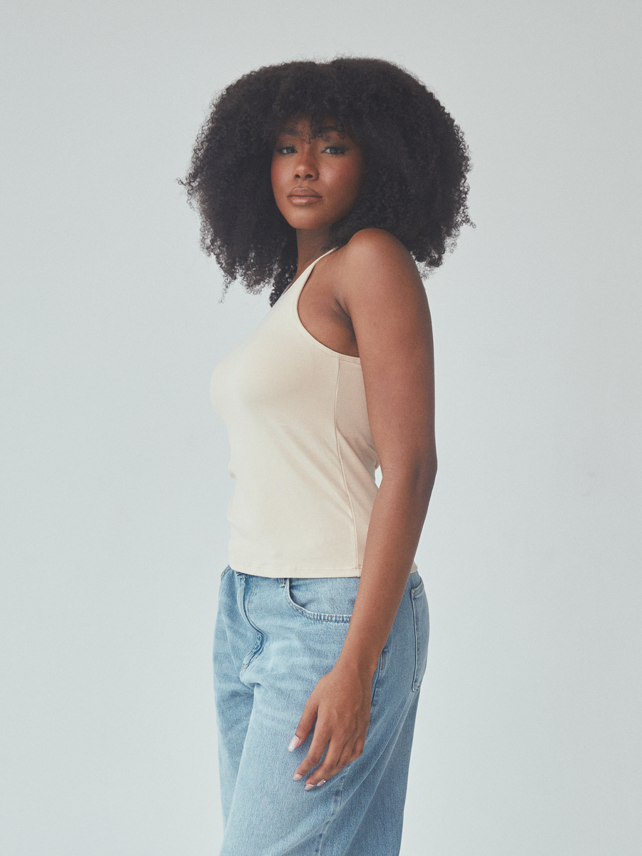 Solid High Neck Brami – Klassy Network