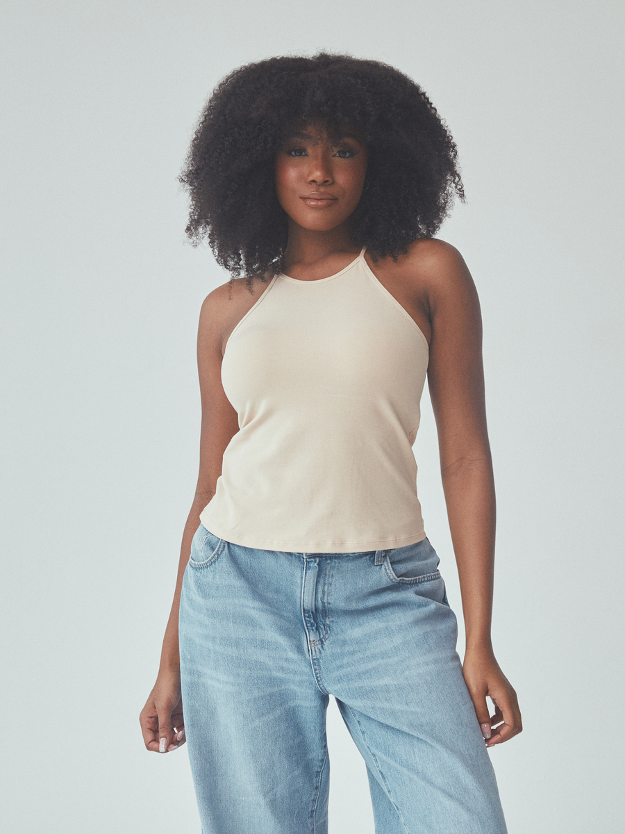 Solid High Neck Brami – Klassy Network